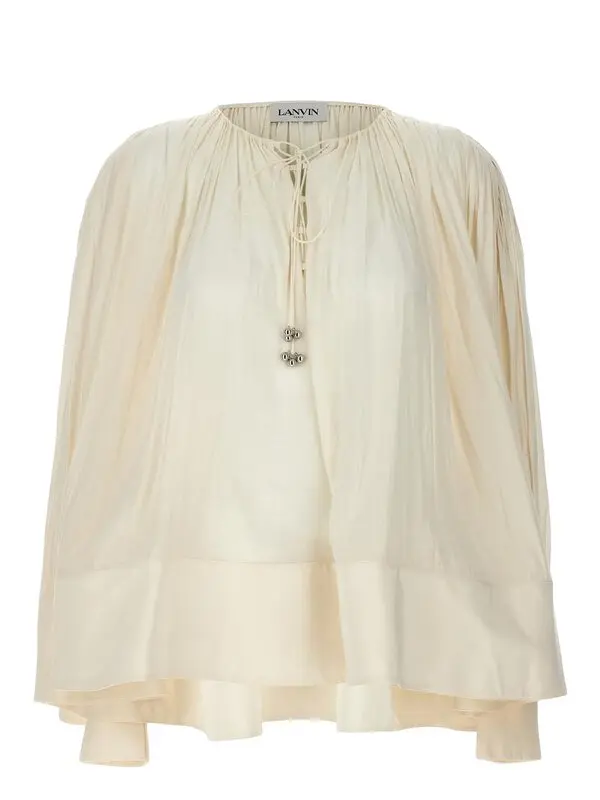 LANVIN Wide Blouse - White