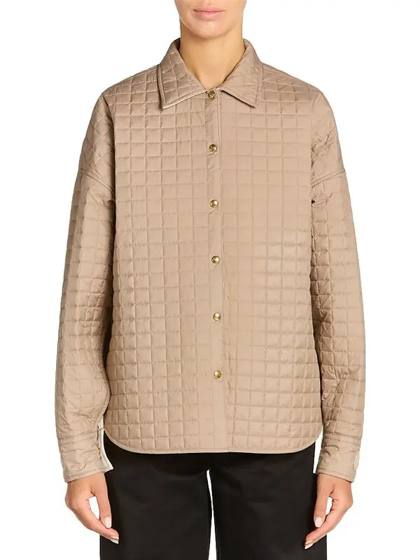 Moncler Quilted Shirt - Medium Beige