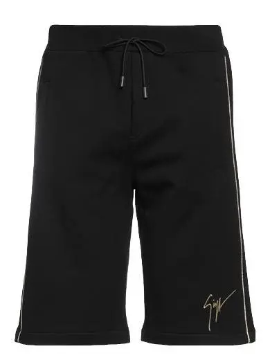GIUSEPPE ZANOTTI Athletic Fleece Shorts - Black