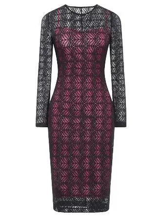 Versace Midi Bodycon Dress - Black