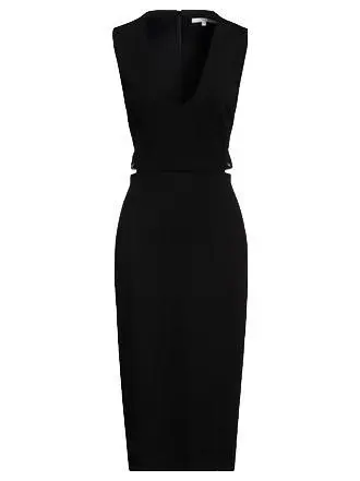 Patrizia Pepe Midi Bodycon Dress - Black