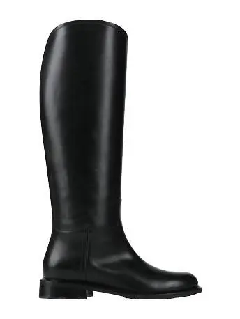 Emporio Armani Calfskin Riding Boots - Black