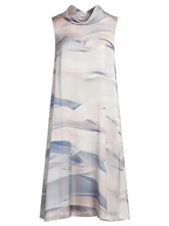 Peserico Light Polyester Midi Dress - Pink