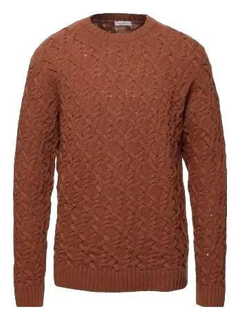 PAOLO PECORA Sweater Size Virgin Wool - Rust