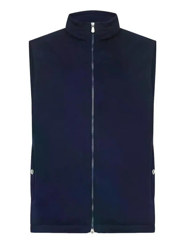 Brunello Cucinelli Stand-collar Zip-front Gilet - Blue