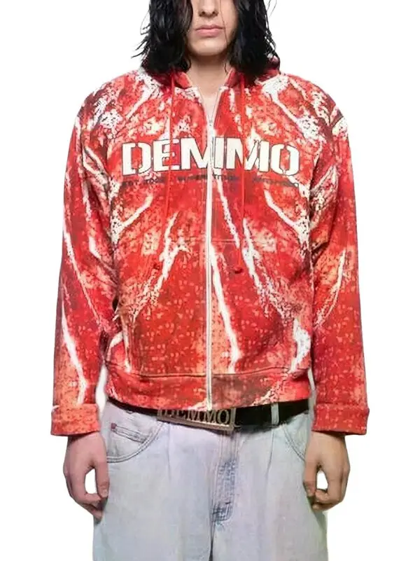 DEMON Zip-up Hoodie - Red