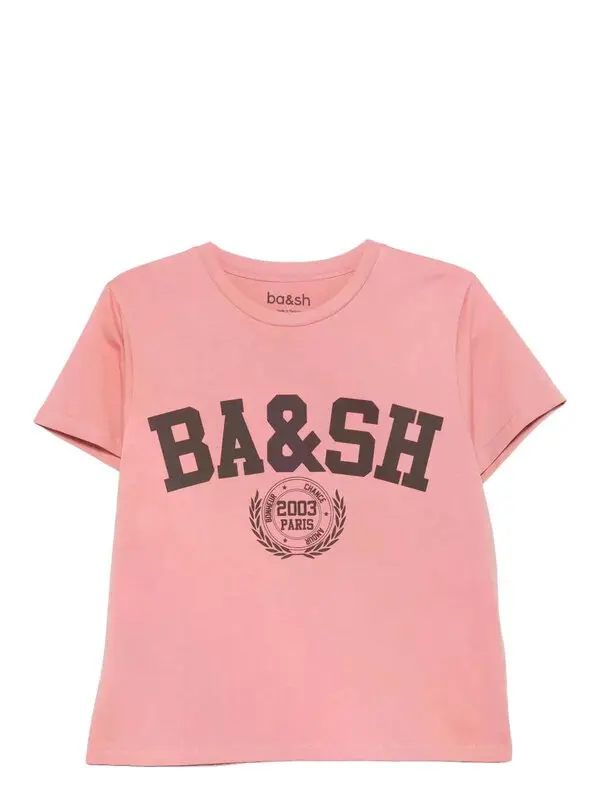 Ba&sh Ioni Logo-print T-shirt - Pink