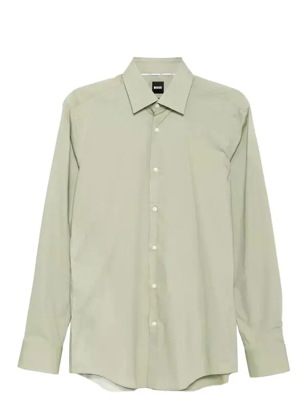 BOSS Poplin Shirt - Green