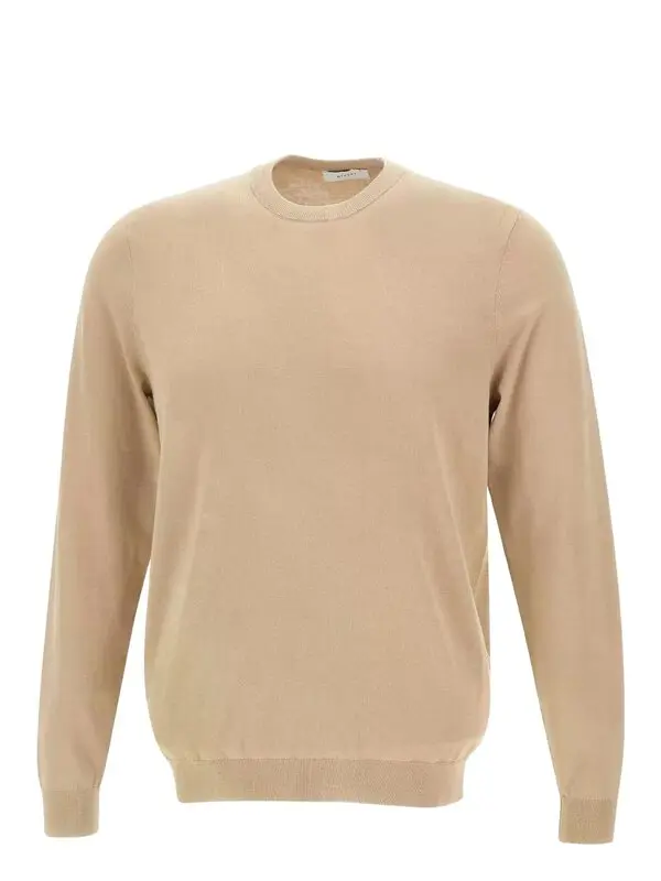 DIKTAT Ribbed-edge Cotton Sweater - Neutrals