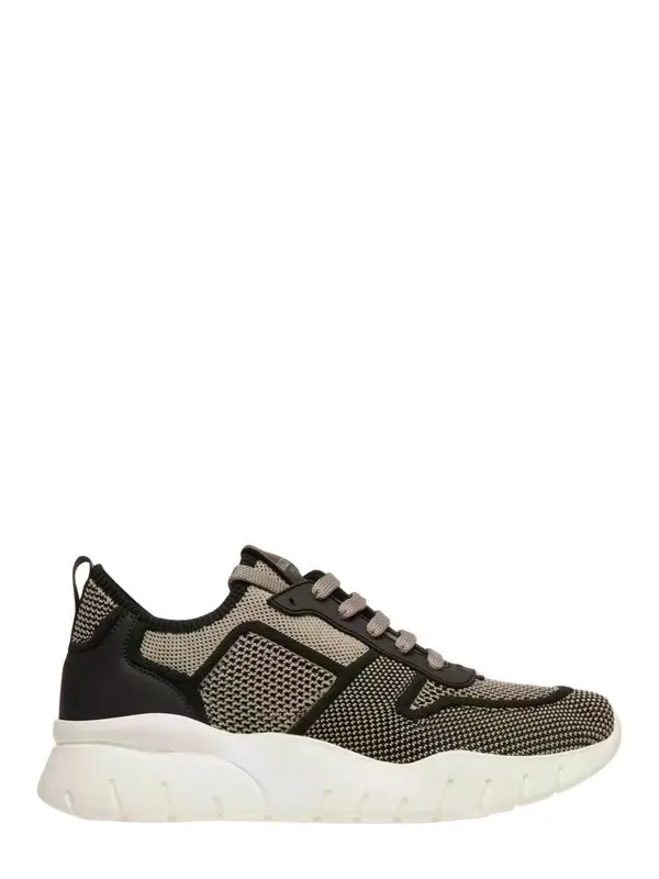 Bally Ribbon-tab Knit Sneakers - Brown