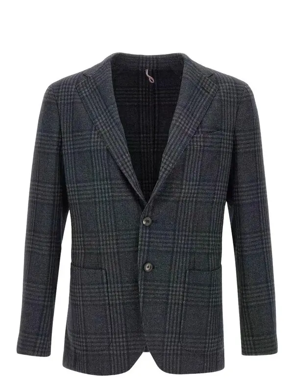 SANTANIELLO Single-breasted Blazer - Blue