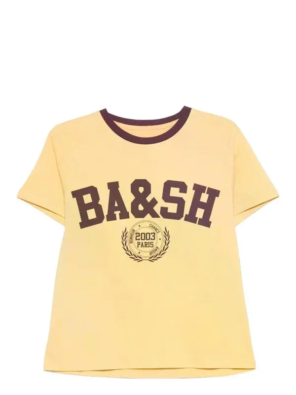 Ba&sh Ioni Logo-print T-shirt - Yellow