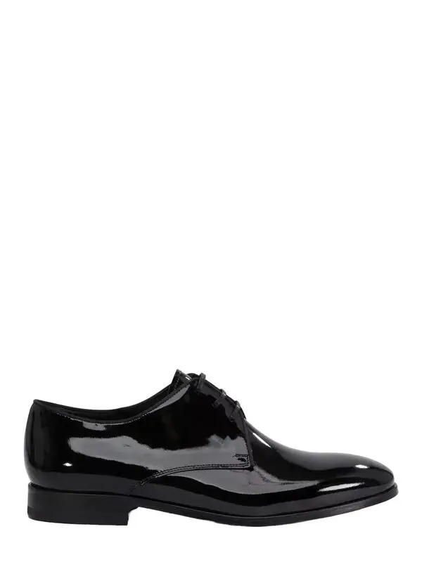 FABI Leather Derby Shoes - Black