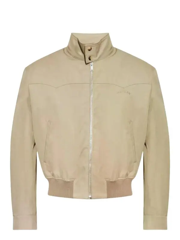 Alexander McQueen Zip-up Bomber Jacket - Neutrals