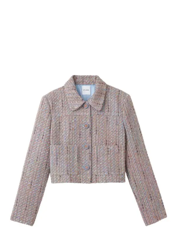 St. John Naomi Tweed Jacket - Pink