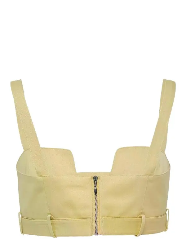 Alexis Veri Clasp-fastening Strap Top - Yellow