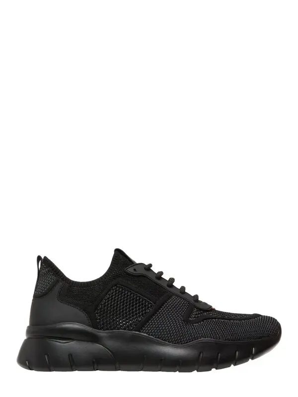 Bally Ribbon-tab Knit Sneakers - Black
