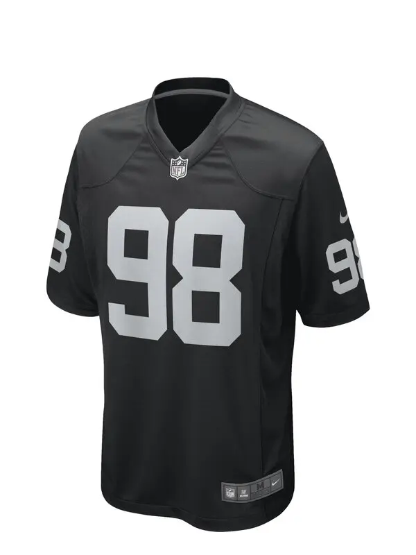 Nike Nfl Las Vegas Raiders Game Football Jersey - Black