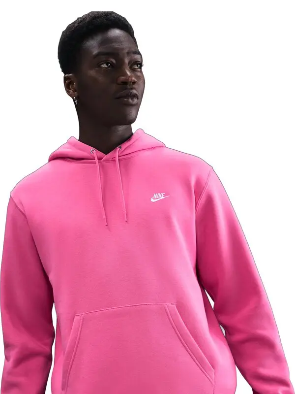 Nike Club Pullover Fleece Hoodie - Pink
