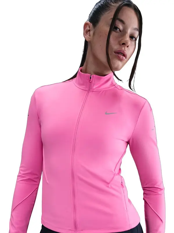 Nike Dri-fit Full-zip Mid-layer Running Top - Pink