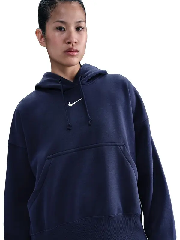 Nike Sportswear Phoenix Fleece Over-oversized Pullover Hoodie - Blue