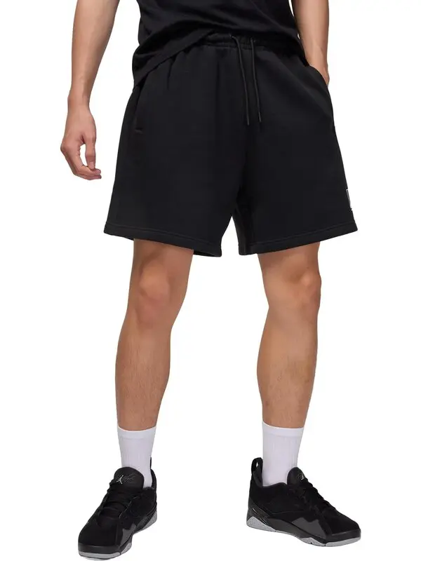 JORDAN Brooklyn Fleece Graphic Shorts - Black