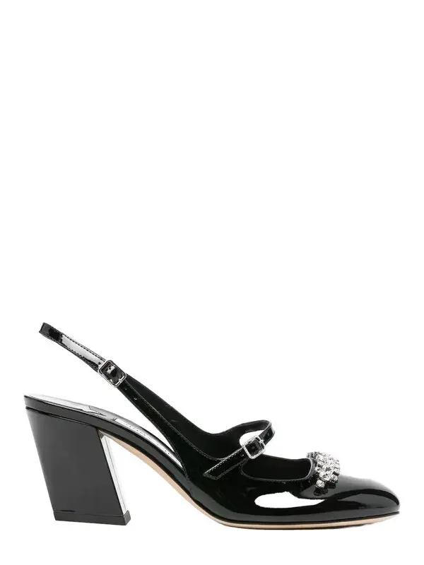 JIMMY CHOO 70mm Belinda Crystal-embellished Slingback Pumps - Black