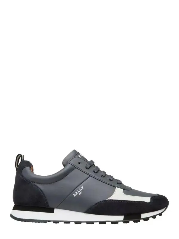 Bally Leather Panelled Low-top Sneakers - Grey