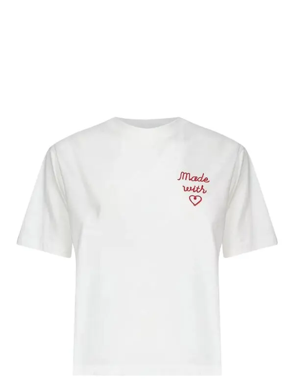Max Mara Embroidered Cotton T-shirt - White