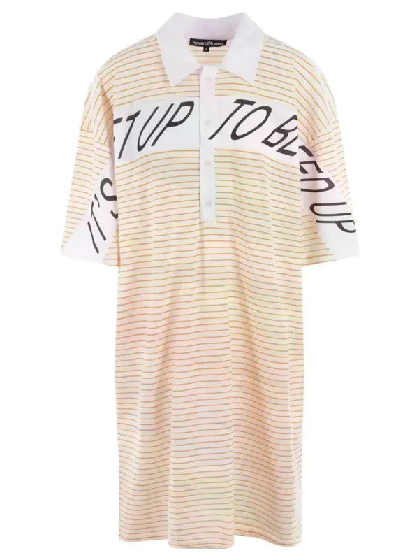REWARD IF FOUND Striped Midi Shirt Dress - Yellow
