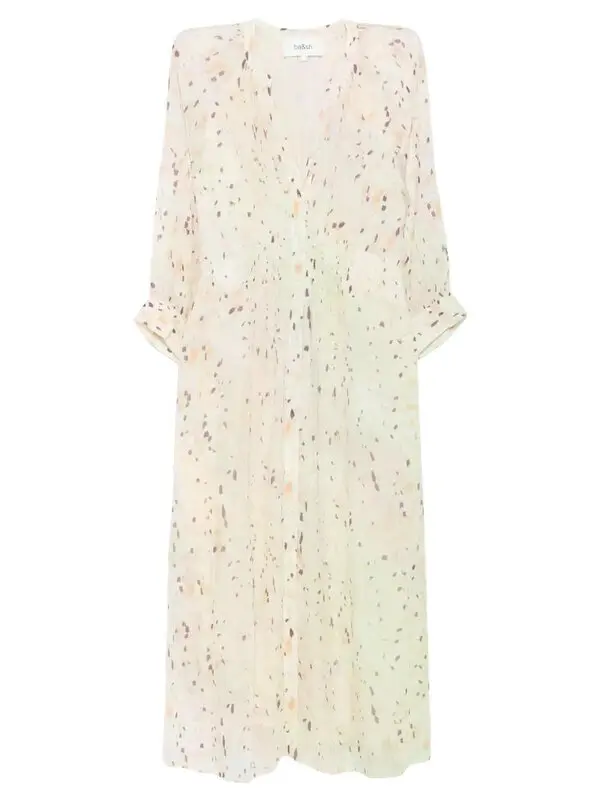 Ba&sh Karla Printed Midi Dress - Neutrals