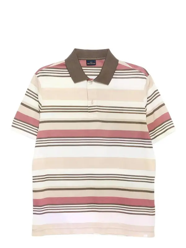 Paul & Shark Striped Polo Shirt - Neutrals