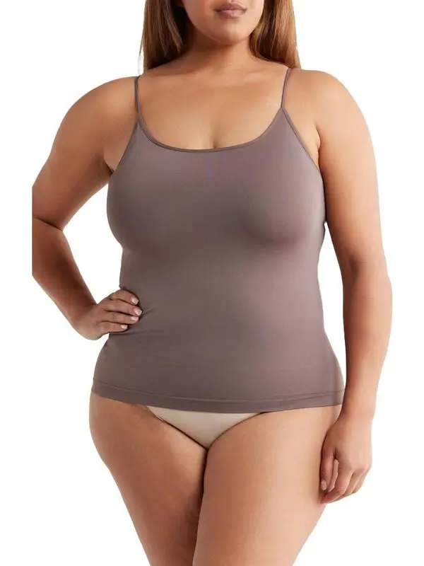Nordstrom Seamless Layering Camisole - Grey Plum
