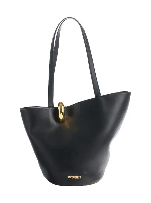 Jacquemus Le Bambola Moyen Leather Bucket Bag - Black
