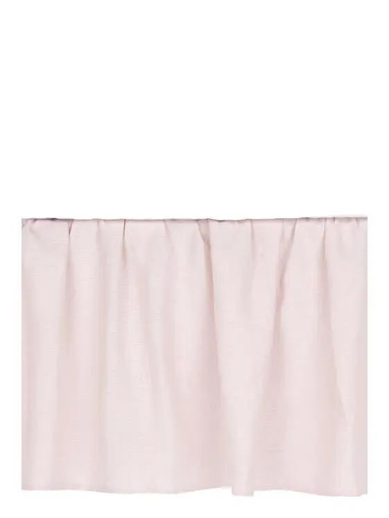 LAMBS & IVY Floral Garden Linen Shirred Crib Skirt - Pink