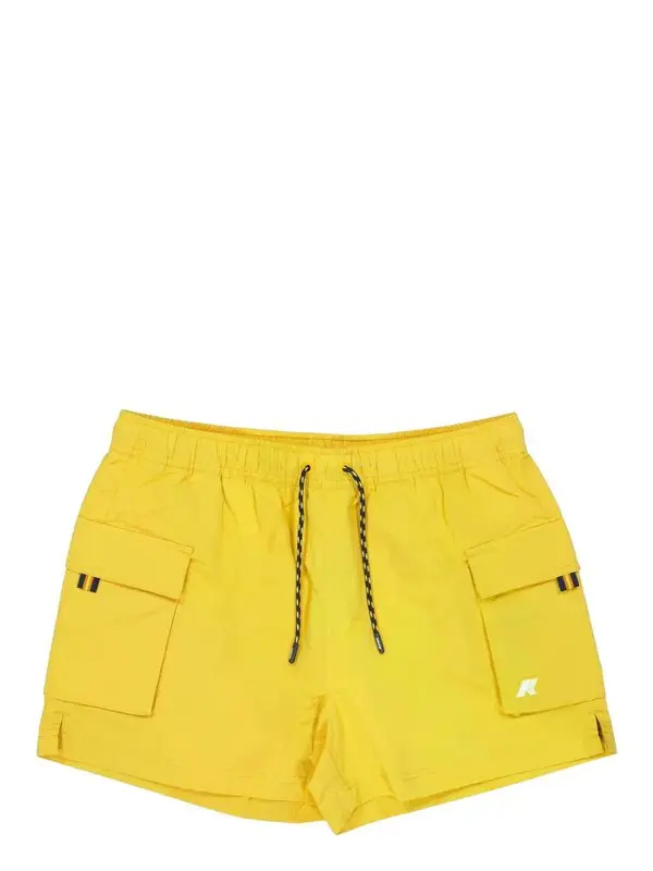 K-WAY Flap-pocket Swim Shorts - Yellow