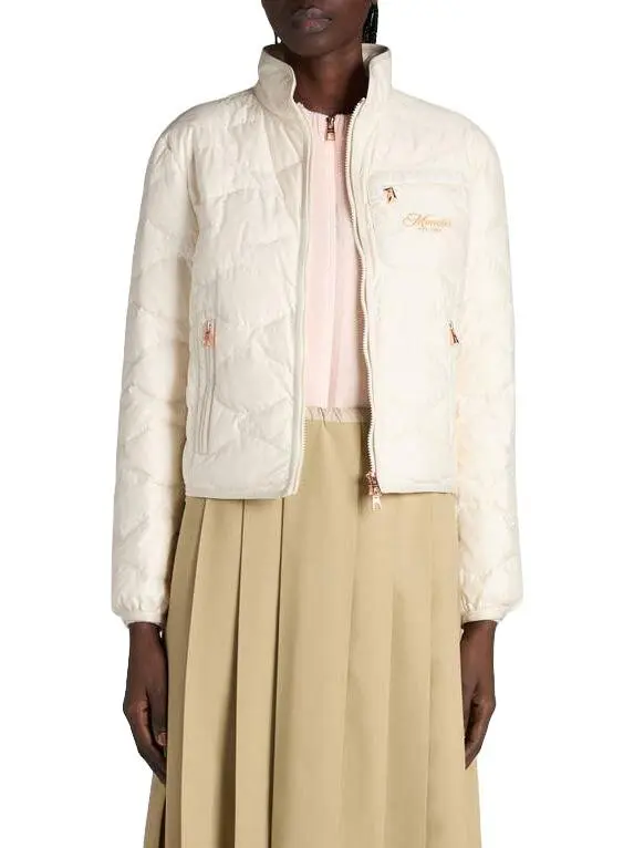 Moncler Tegea Quilted Down Jacket - Pale Ivory