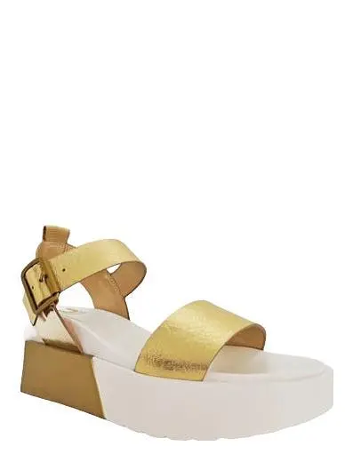 NINETY UNION Sport Wedge Sandal - Gold Multi