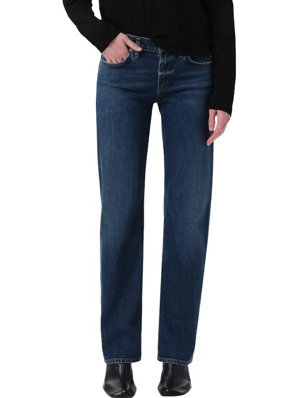 AGOLDE Low Rise Slim Fit Straight-leg Jeans - Slick