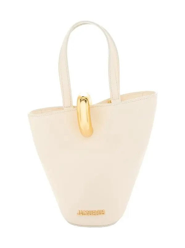 Jacquemus Le Petit Bambola Leather Bucket Bag - Light Ivory