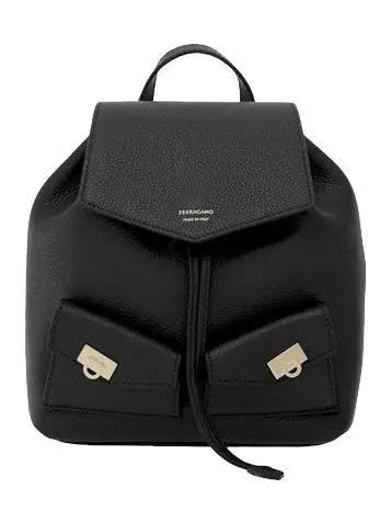 FERRAGAMO Multipocket Mini Backpack - Black