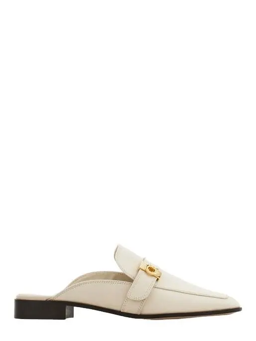 FERRAGAMO Hug Buckle Mule - Gold