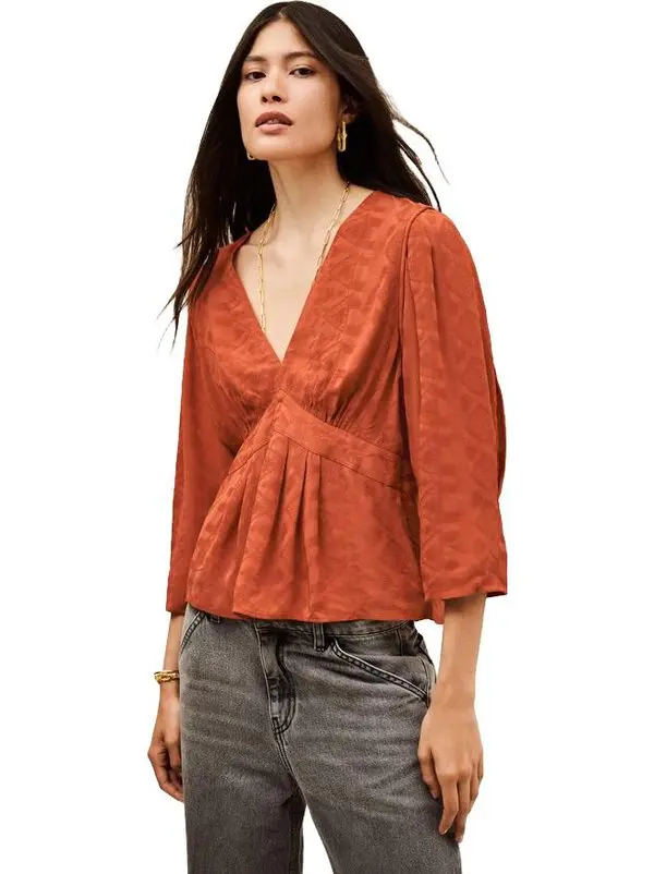 Ba&sh Idol Blouse Style Top - Red