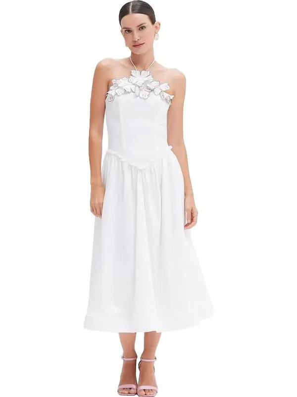 PatBO Bruma Midi Dress - White