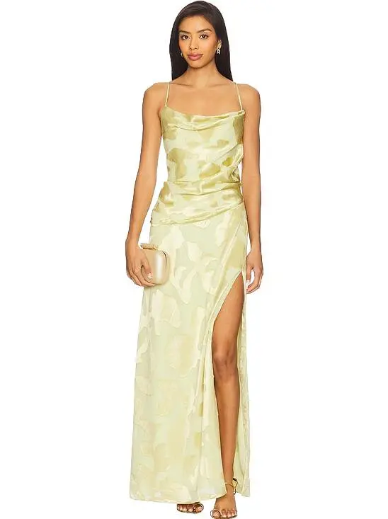 Simkhai Jessa Draped Gown - Sunglow