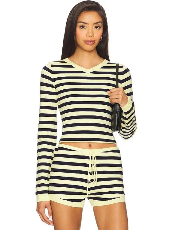 Lioness Long Sleeve Top - Navy Stripe