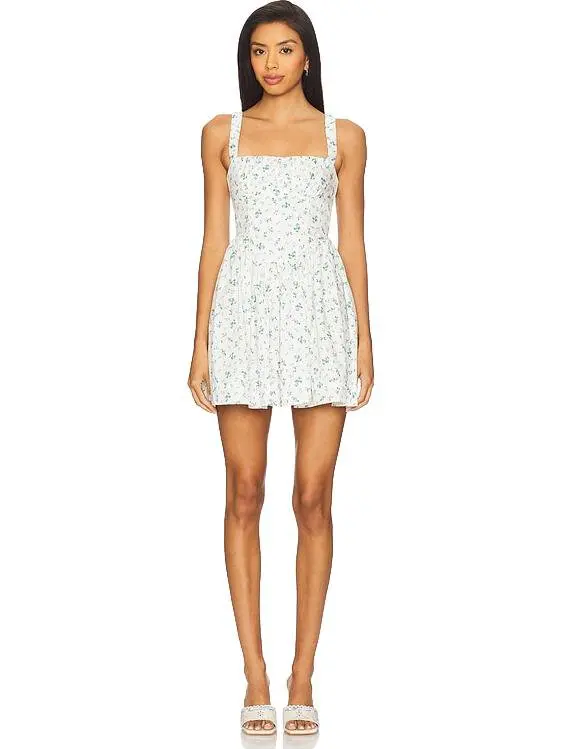 For Love & Lemons Zofia Mini Dress - Blue