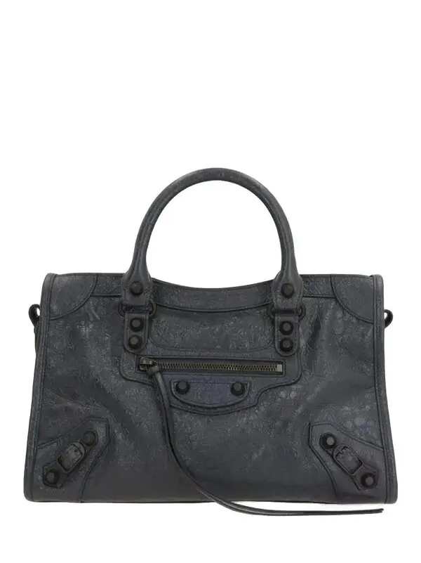 Balenciaga Le City Leather Tote Bag - Grey
