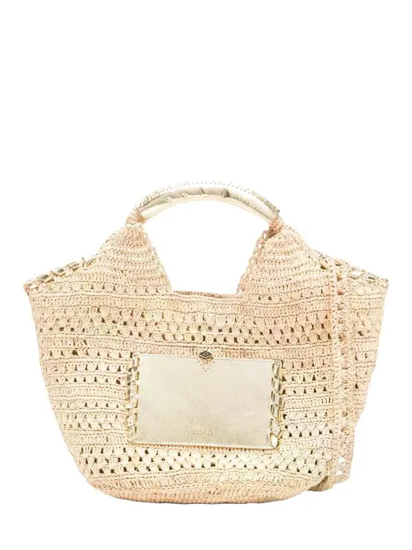 Ba&sh Ara Crochet Tote Bag - Neutrals