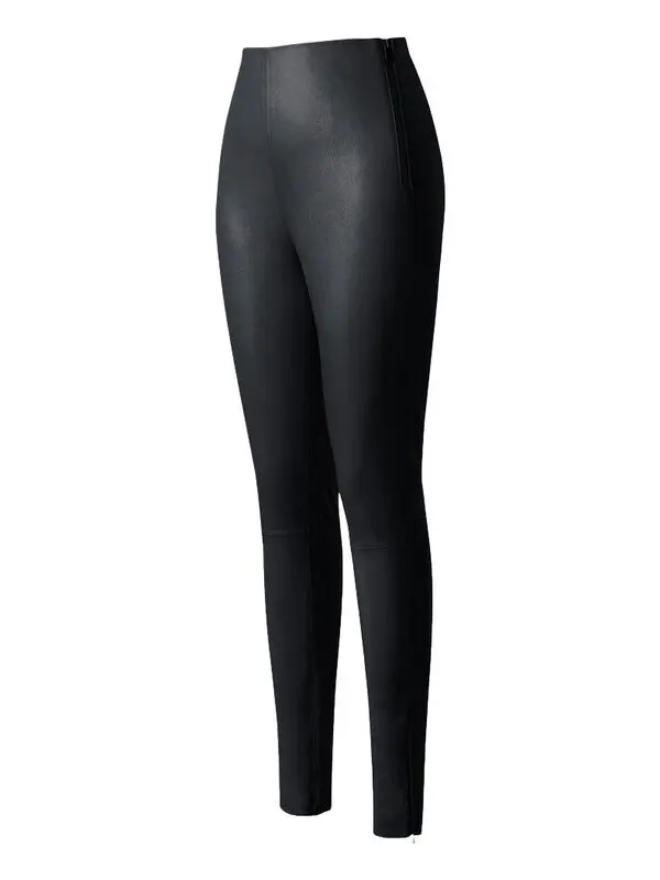 Mackage Navi-z Fitted Lamb Leather Legging - Black